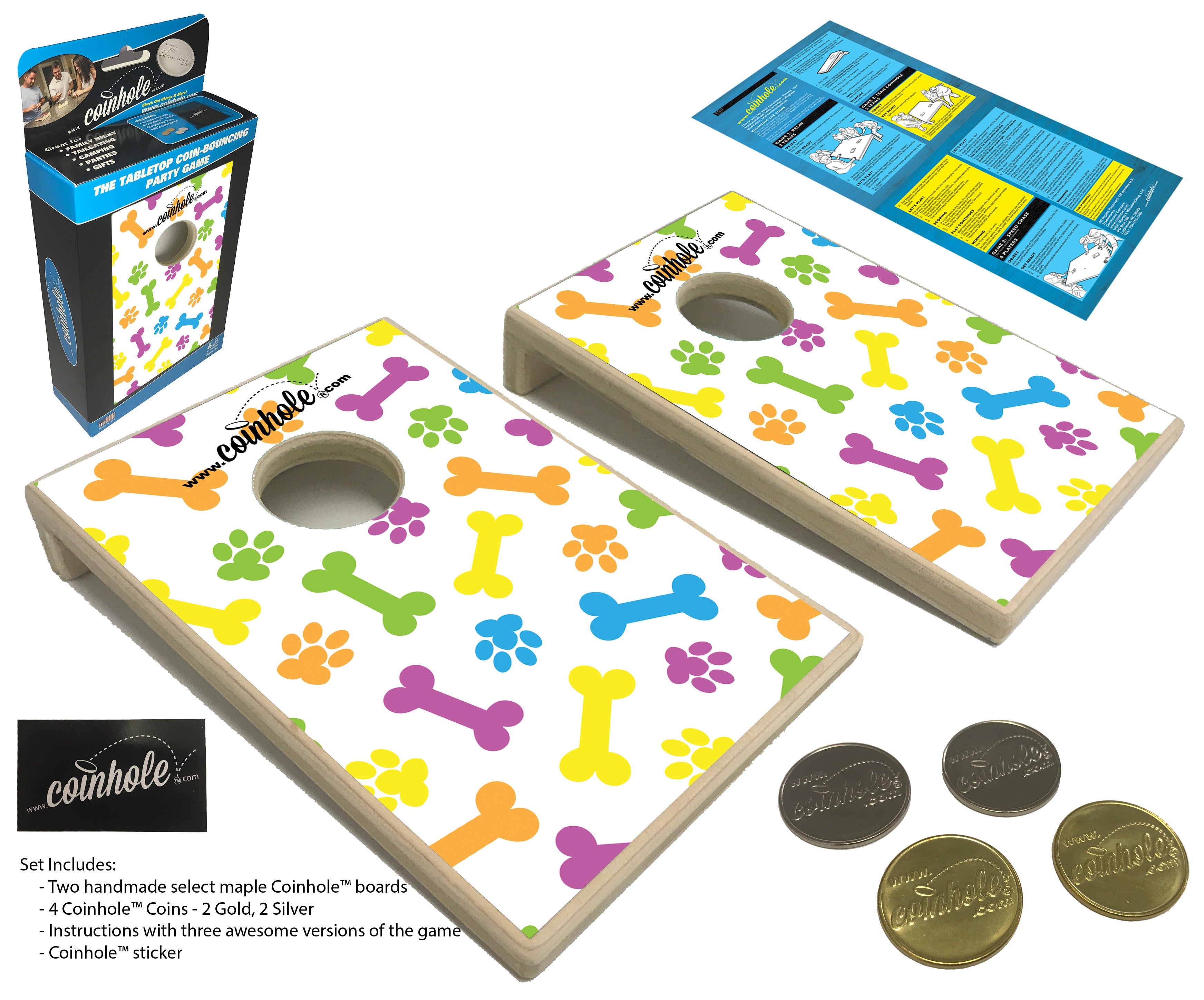 Dog Bone Coinhole® Tabletop Game Set