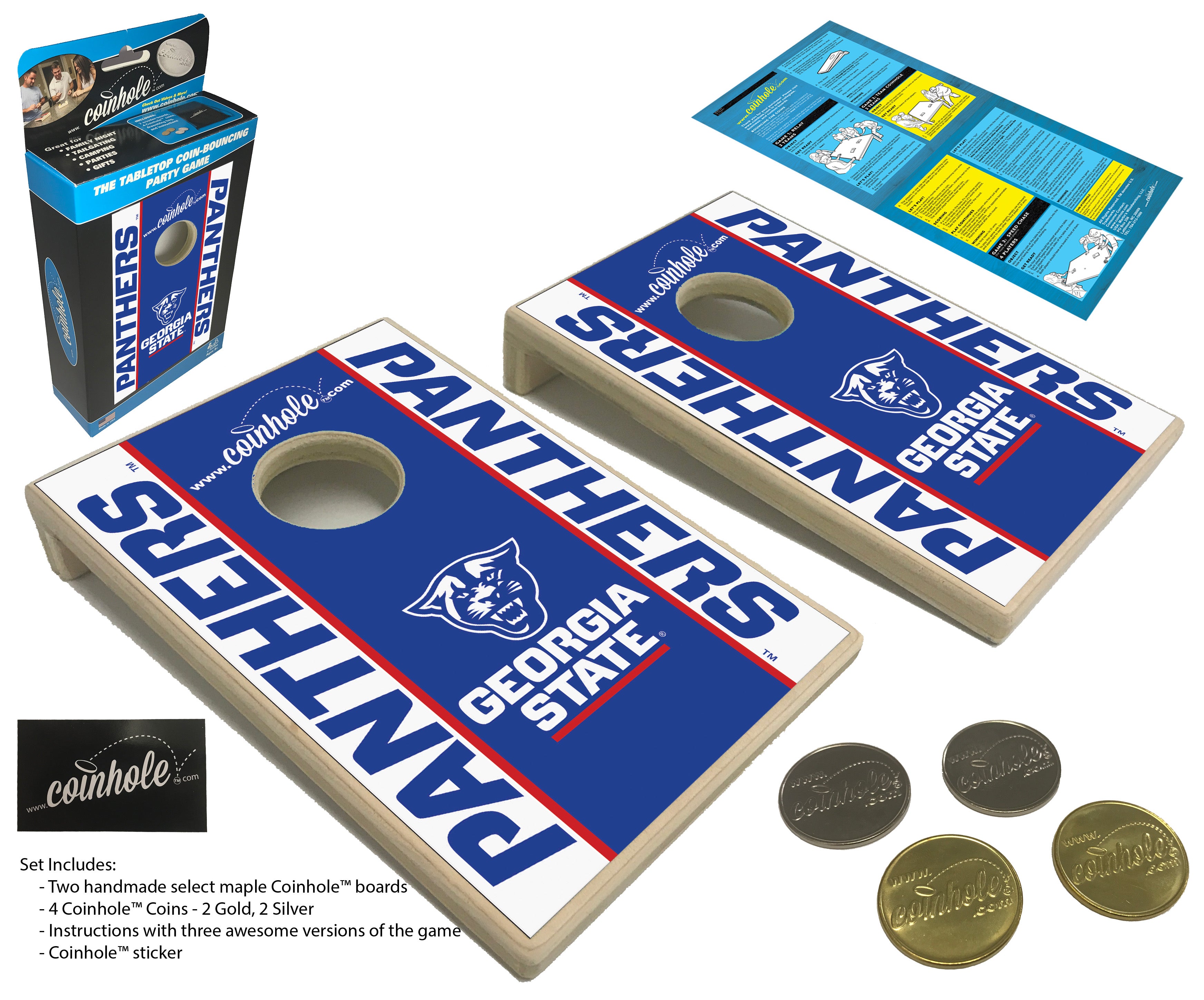 Georgia State Coinhole® Tabletop Game Set