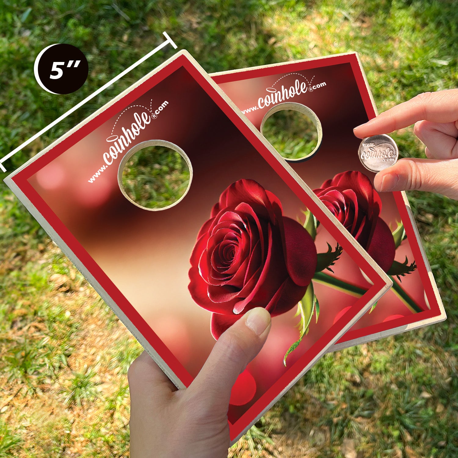 Single Rose Coinhole®
