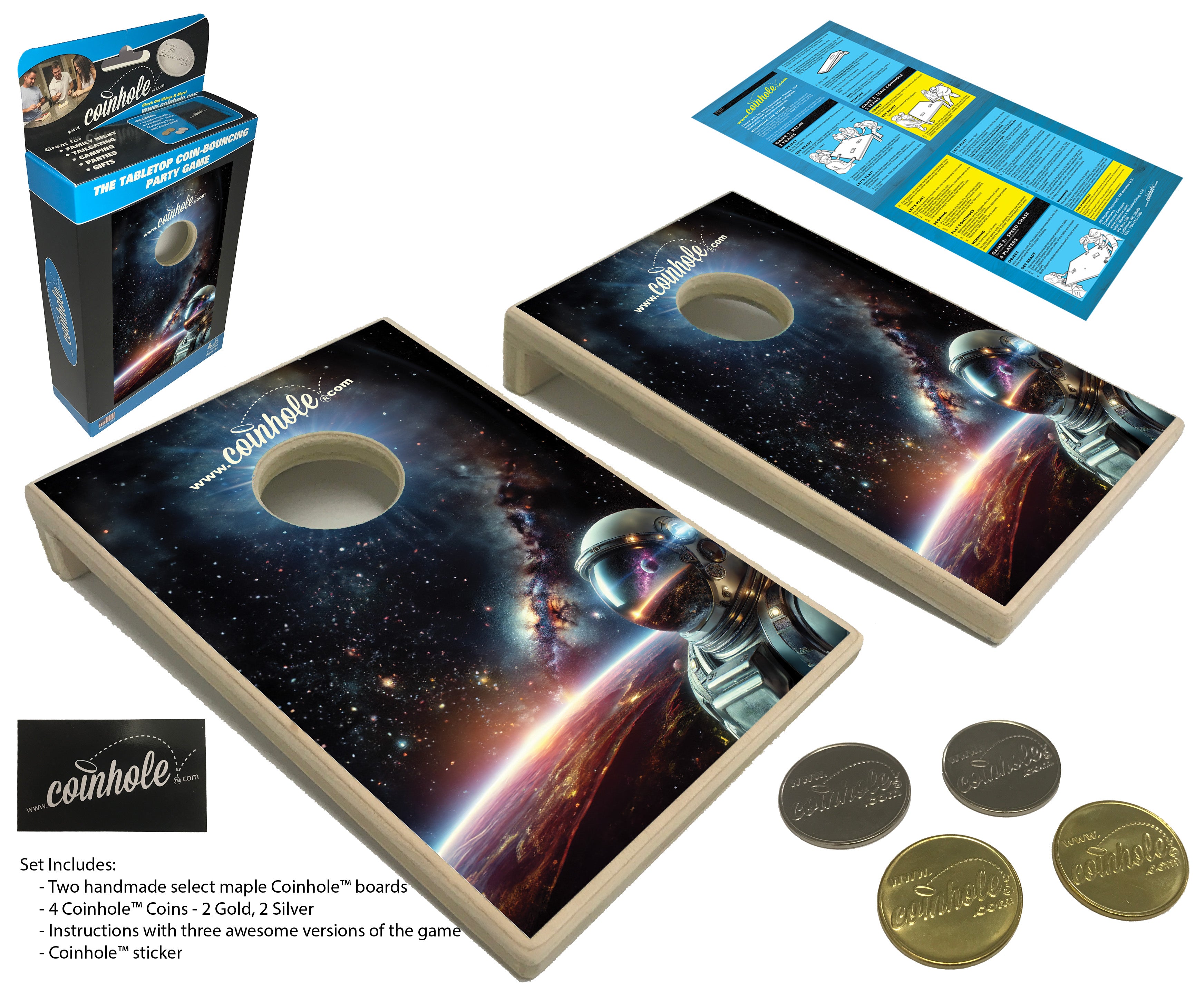 Spaceman Coinhole® Tabletop Game Set
