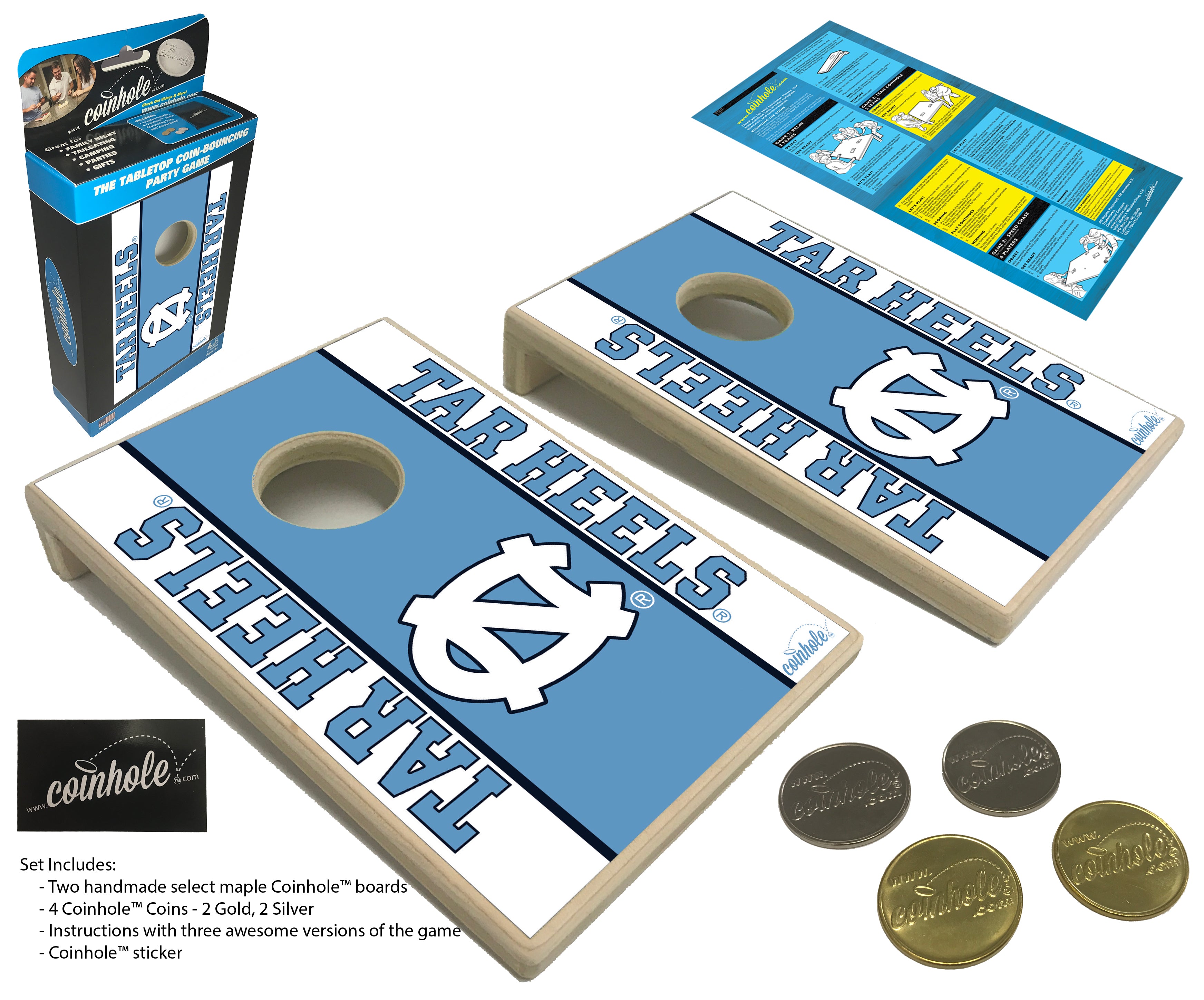 University of North Carolina at Chapel Hill Coinhole® Tabletop Game Se