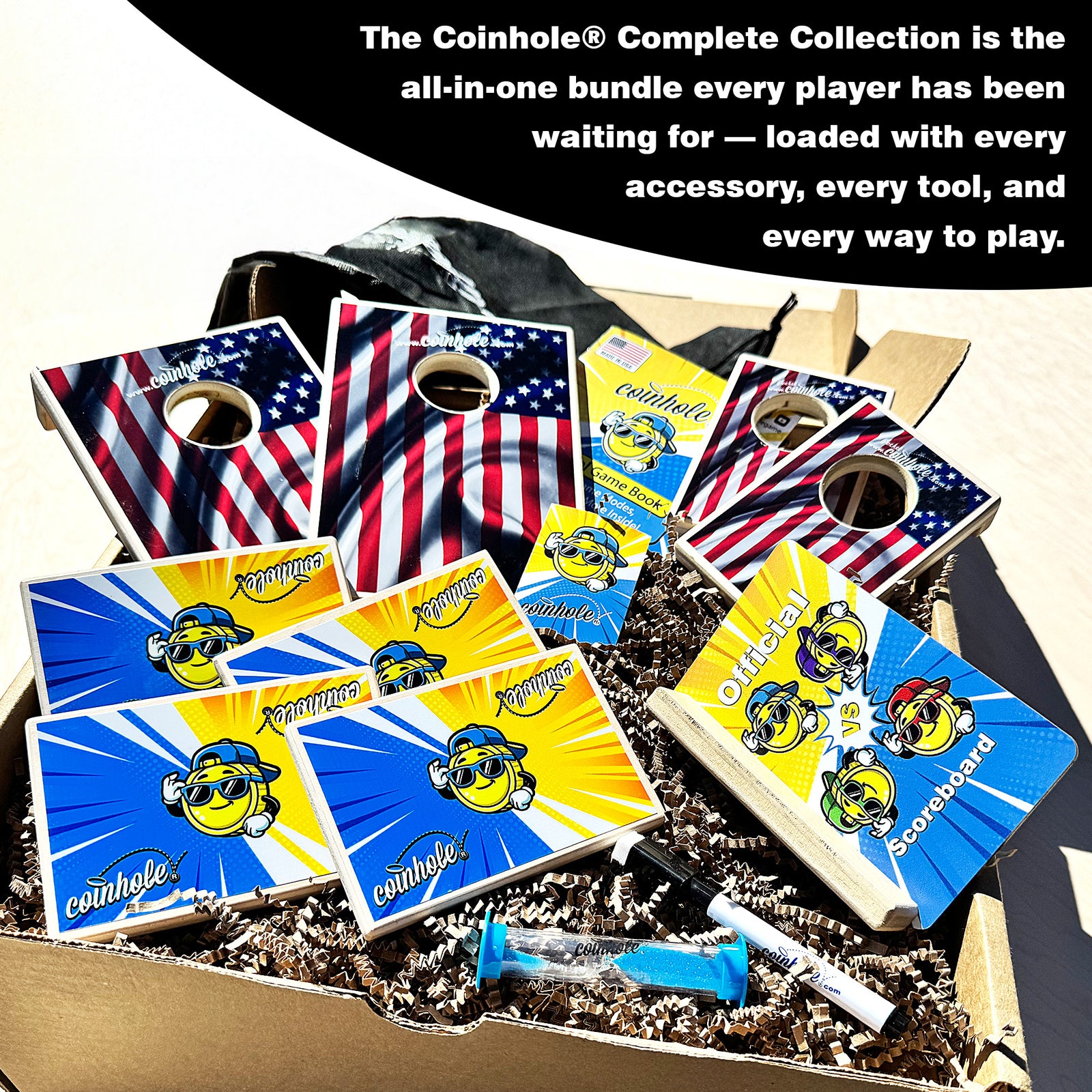 Coinhole - The Quarter Bouncing Board Game