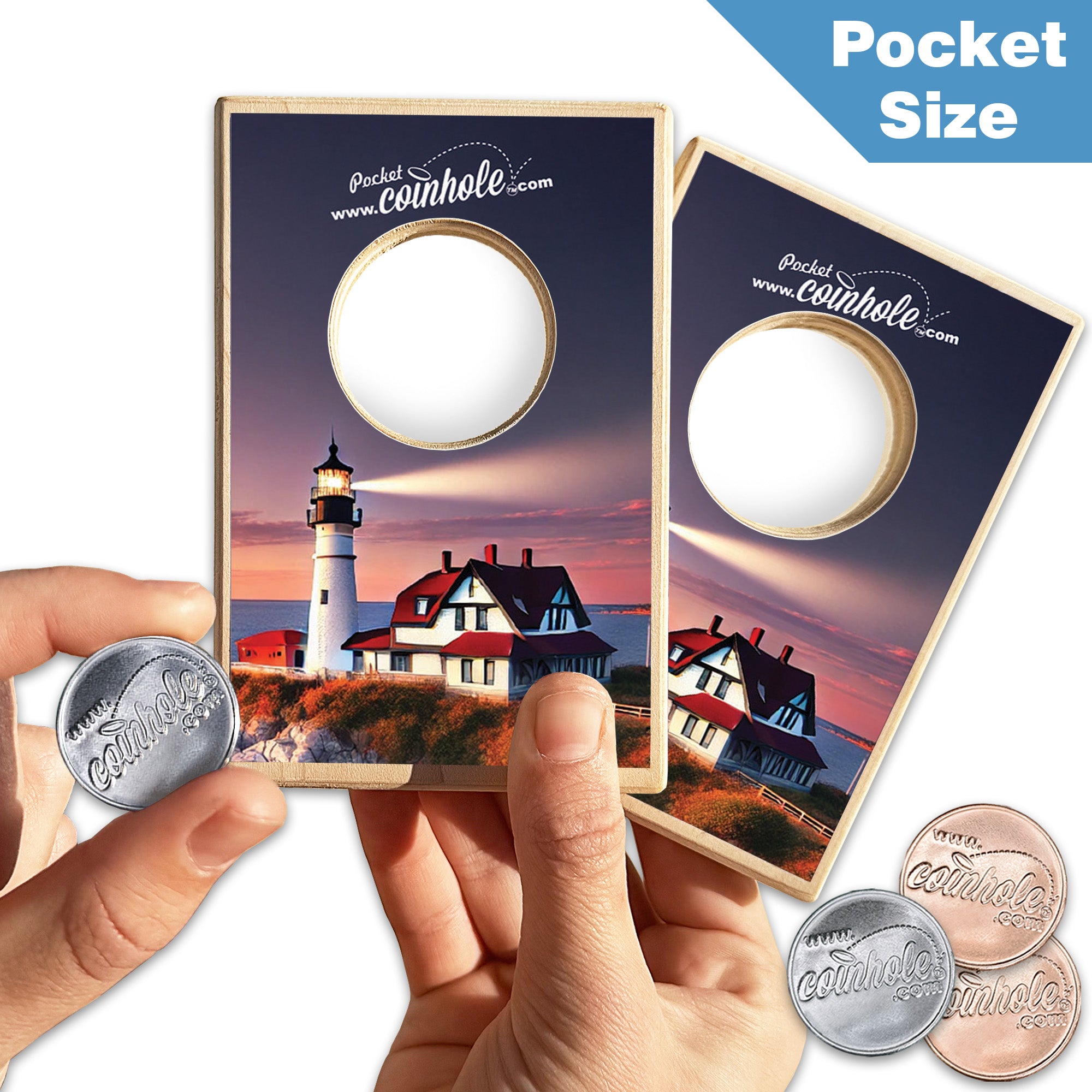 Lighthouse POCKET Coinhole®